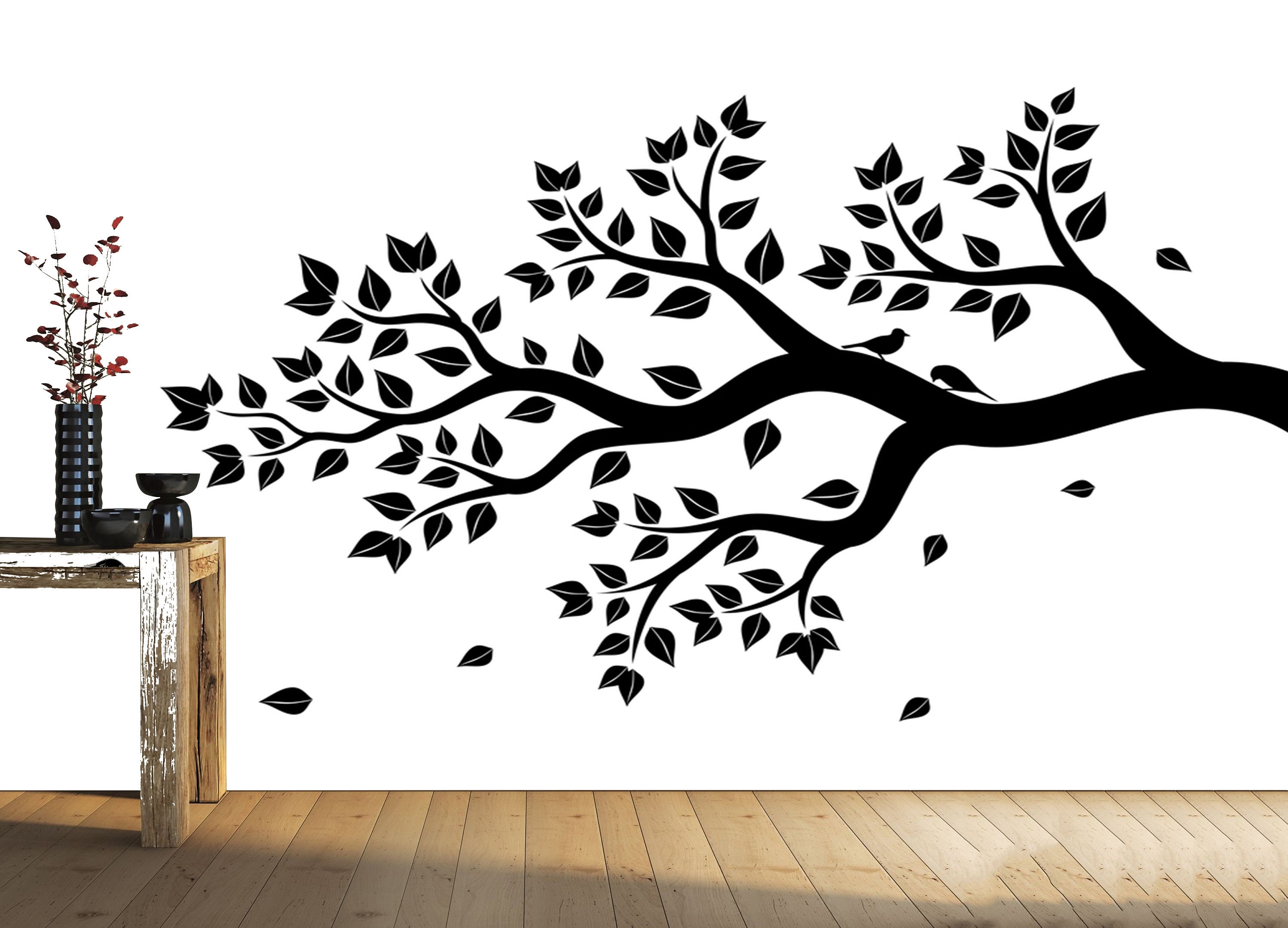 Leafy Tree Branch Vector