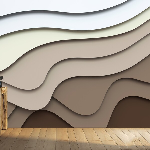 Linear Wall Mural - Etsy