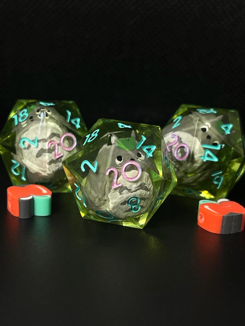 Forest Squirrel D20 Dice: Sharp Edge, TTRTPG, Dnd, Standard Size - Etsy