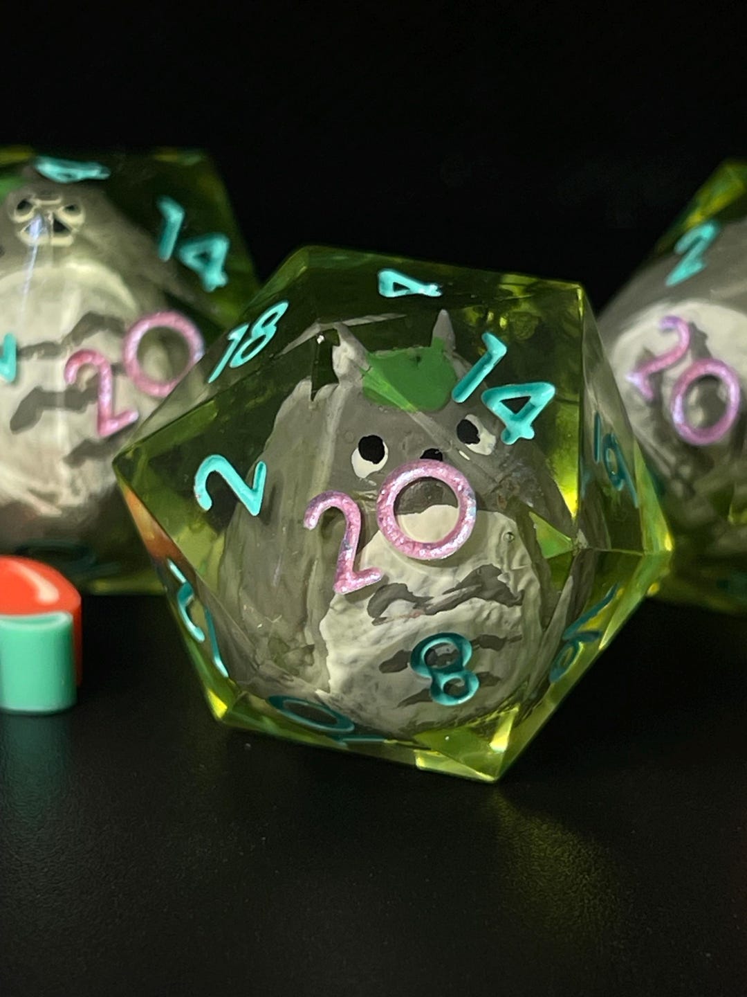Forest Squirrel D20 Dice: Sharp Edge, TTRTPG, Dnd, Standard Size - Etsy