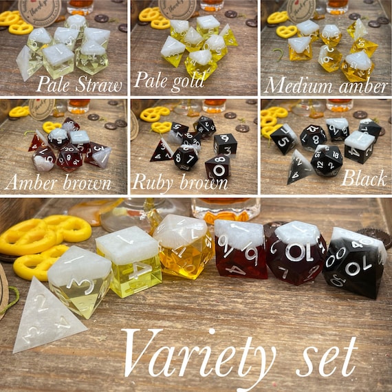 Made to Order: Brewed Ale Dice different Colored Ales - Etsy