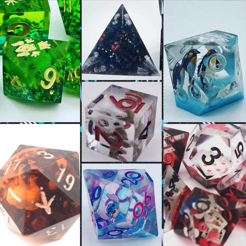 Your Custom Dice Set details in description | Etsy