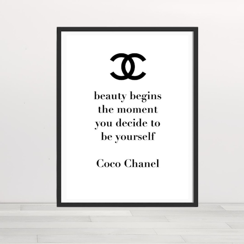 Coco Chanel Poster - Etsy