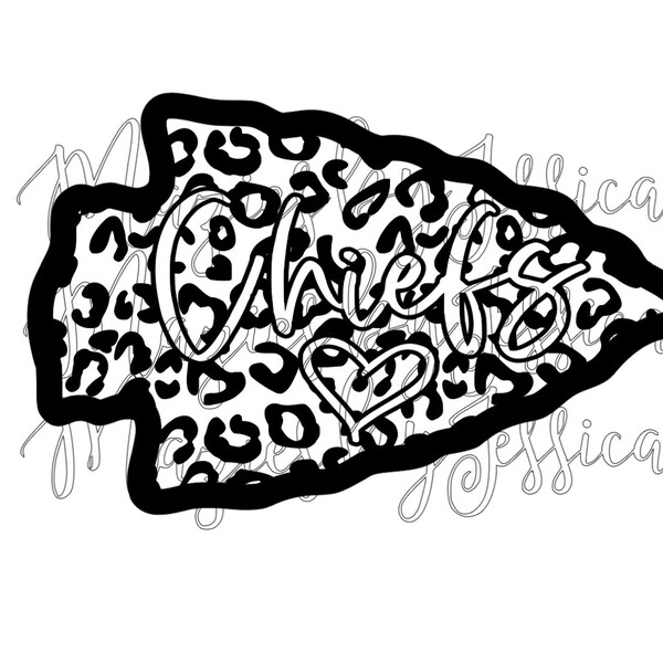 Kc Chiefs Leopard Png - Etsy