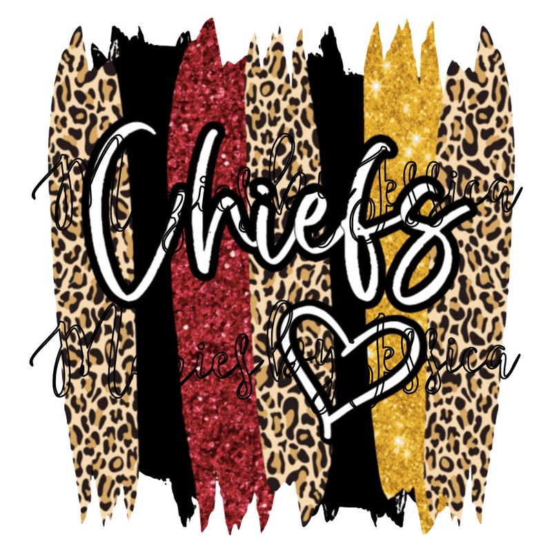 Kc Chiefs Leopard Png - Etsy
