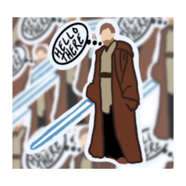 Obi Wan Kenobi Sticker - Etsy