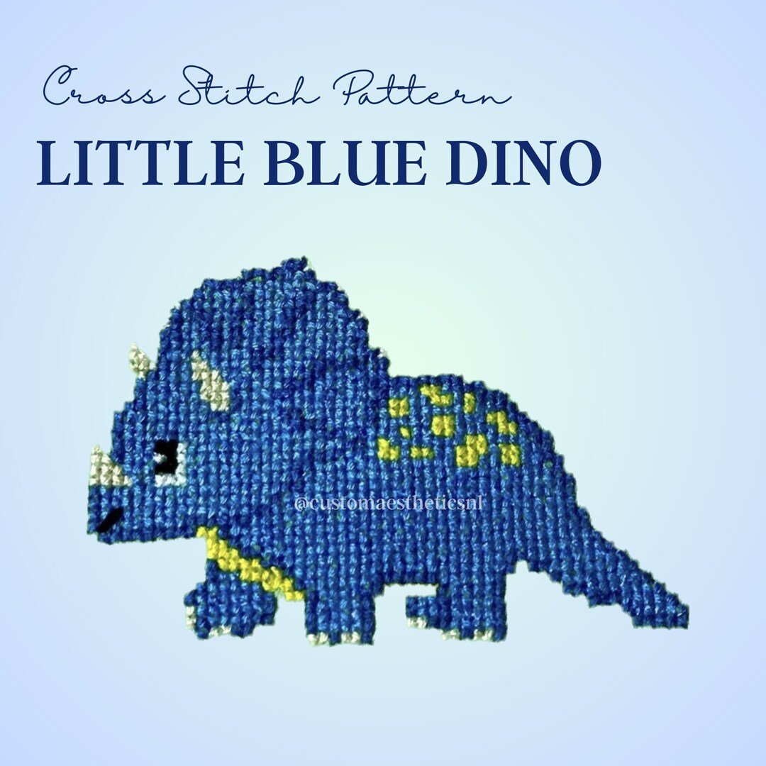 DINO Cross Stitch Digital Pattern - Etsy
