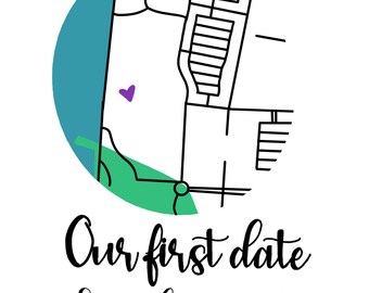 First Date Drawing - Etsy
