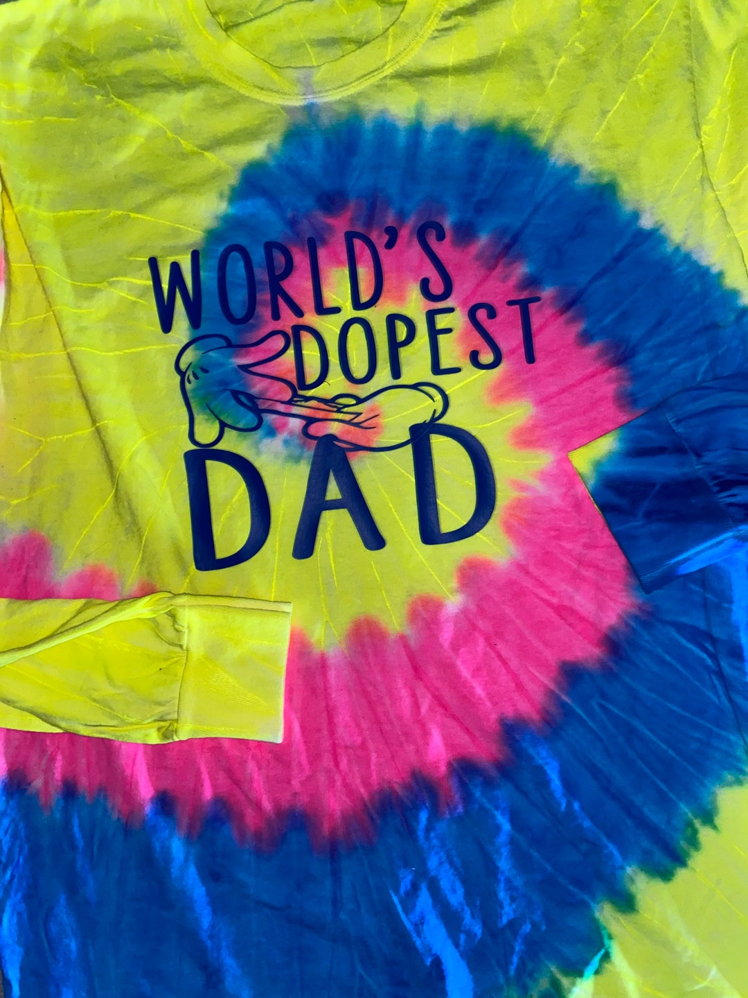 Worlds Dopest Dad With Mickey Hands Rolling, Worlds Dopest Dad, Shirt ...