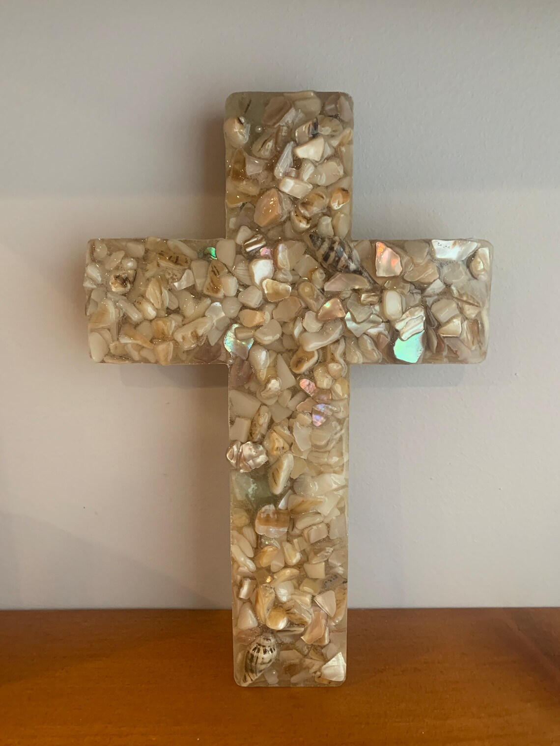 Cross / Shell Cross / Christian Decor / Beach Decor / Wall Art / Shells ...