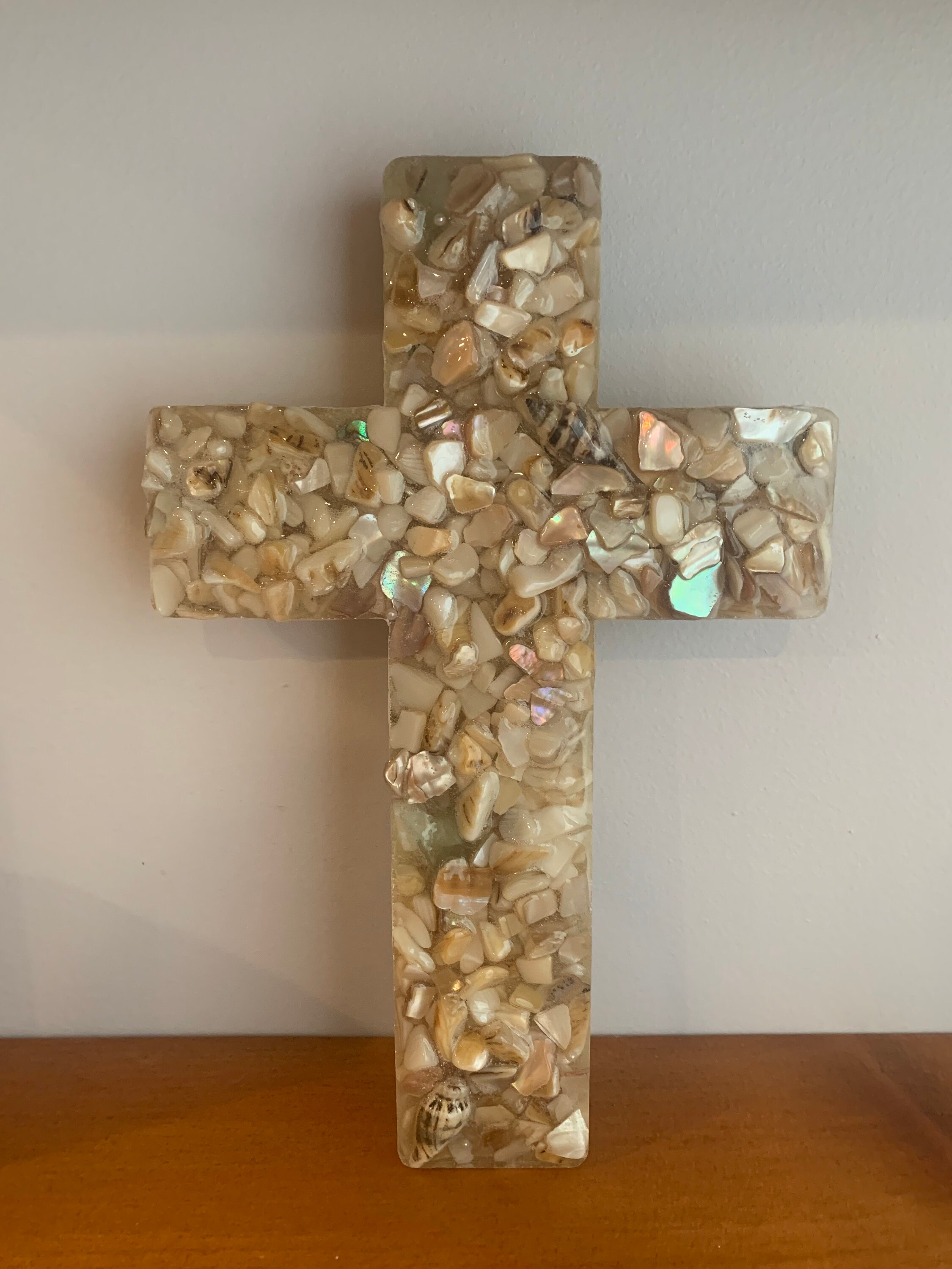 Cross / Shell Cross / Christian Decor / Beach Decor / Wall Art / Shells ...
