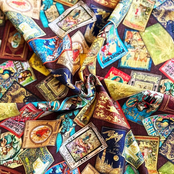 Book Fabric - Etsy