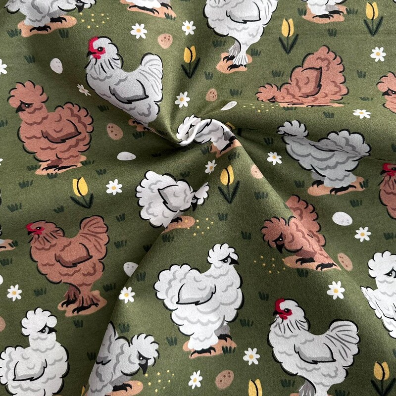 Chicken Fabric by the Yard - Etsy