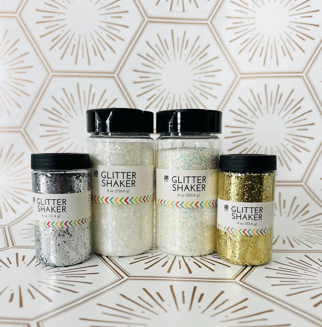 Nicole Glitter Shaker Bottles - Available in Silver, Gold, Disco and ...