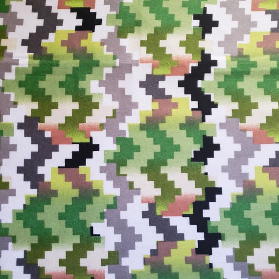 Green Pixels 44 Wide 100% Cotton Flannel Fabric | Etsy