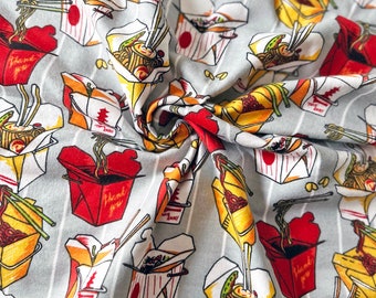 Rice Fabric Takeout Rice Fabric Food New York Style Chinese Grey by ...