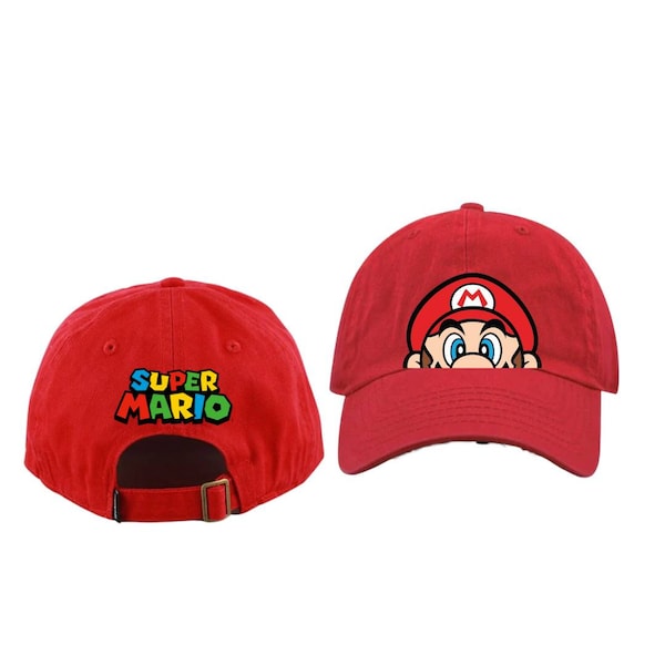 Mario Hat - Etsy