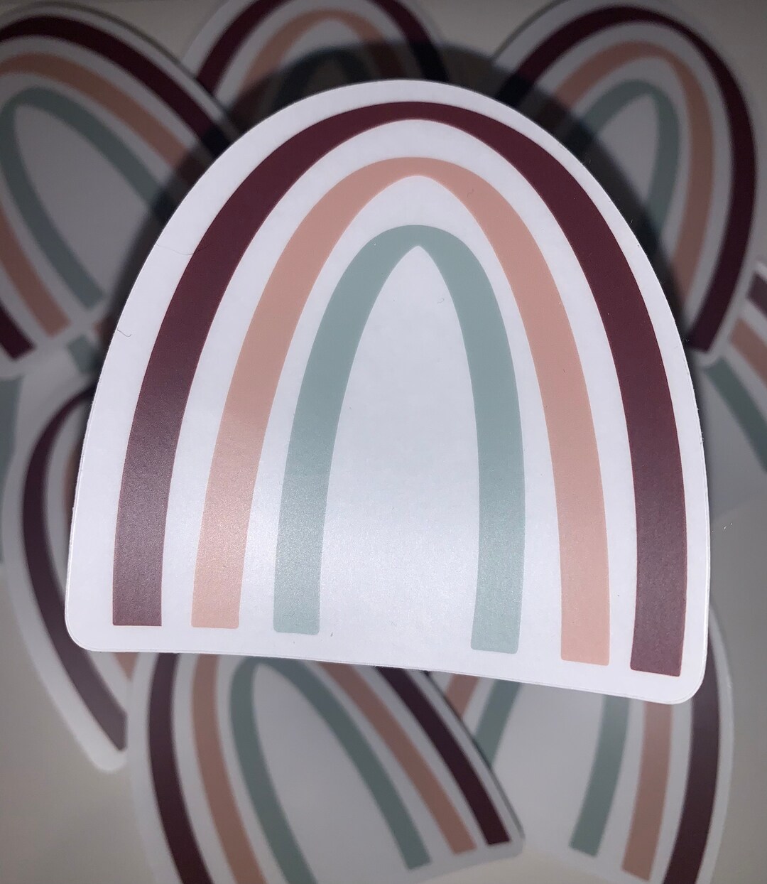 Boho pink and blue rainbow refrigerator magnet - Etsy.de