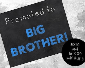 Promoted to Big Brother Printable | Etsy