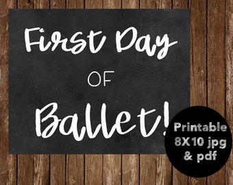 First Day of Dance Printable - Etsy