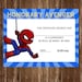 Spiderman Honorary Avenger Certificate: Superhero Party (digital ...