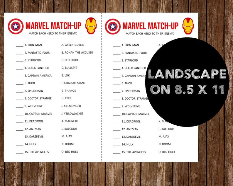 Printable Marvel Trivia, Printable Avengers Trivia, Avengers Birthday ...