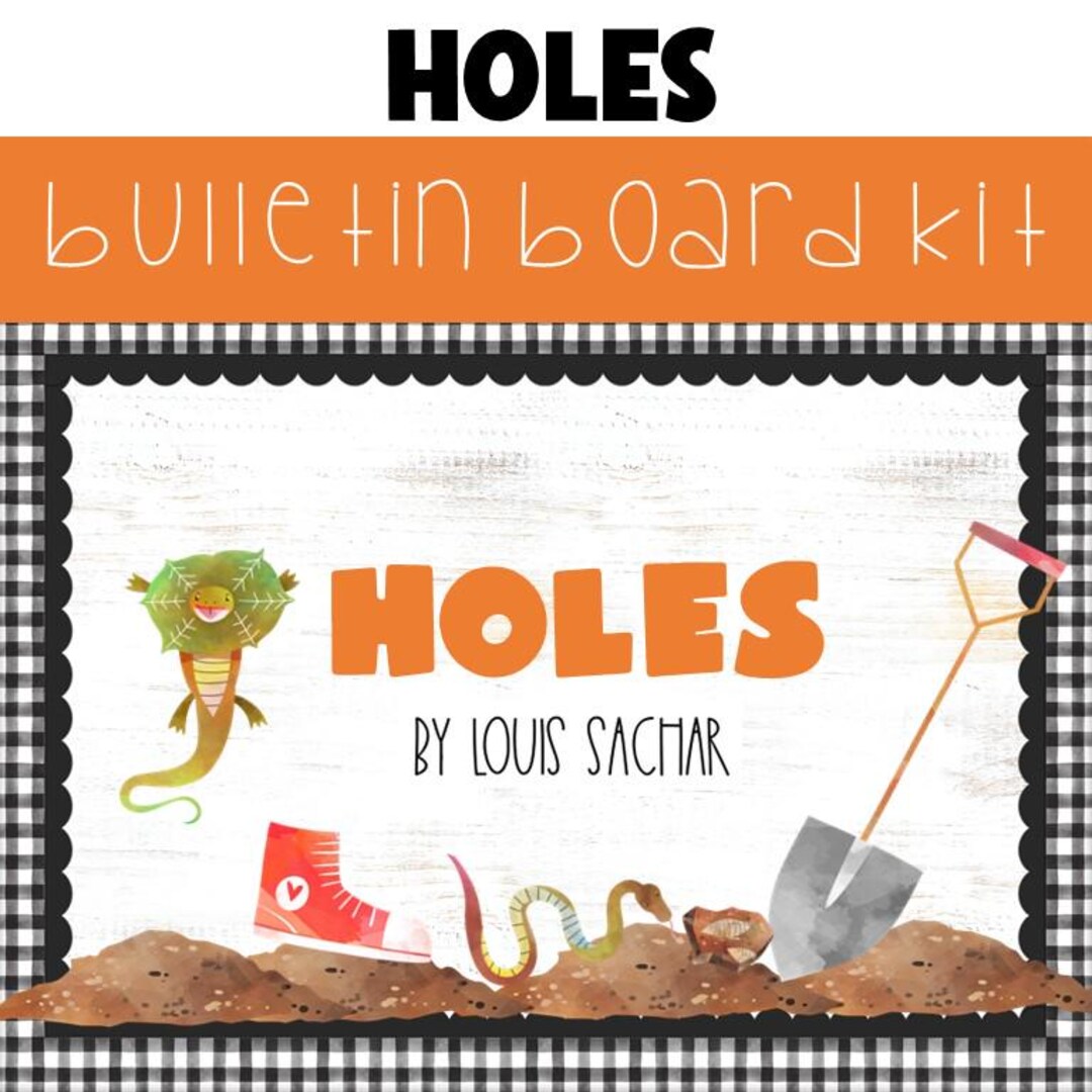 Holes Bulletin Board Kit/ Holes Novel Study Unit /literature Guide ...