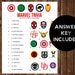 Avengers Trivia Printable, Avengers Birthday Party, Printable Marvel ...
