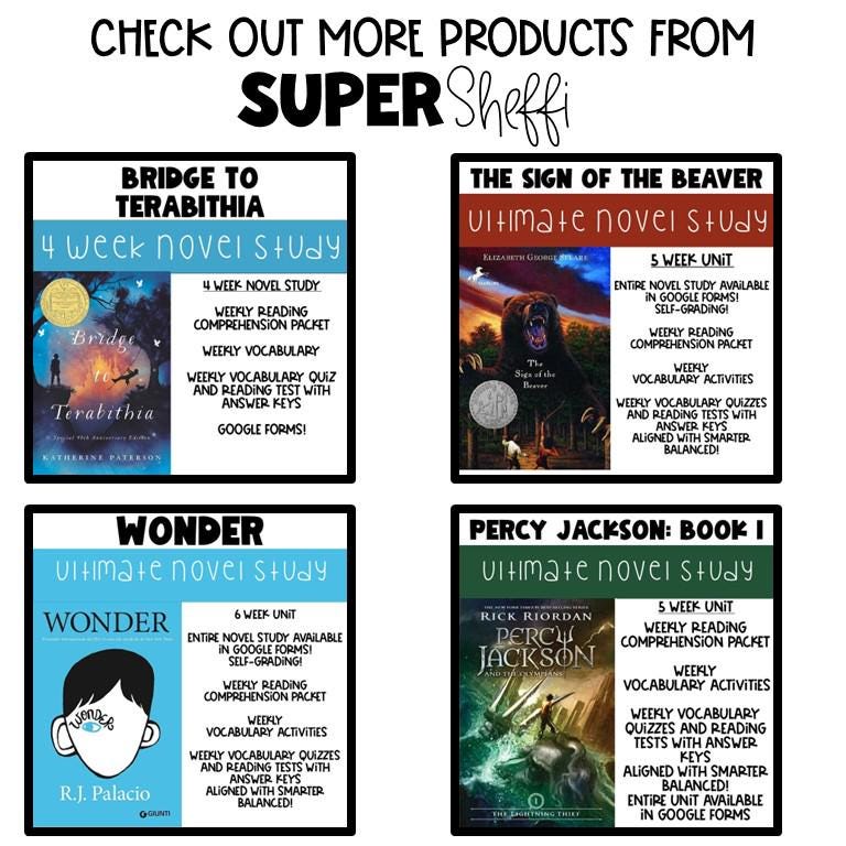 Percy Jackson Novel Study Activity: Greek God and Goddess Demi-god Quiz ...