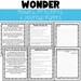 Wonder Novel Study Activity: Printable and Digital Precept Journal - Etsy