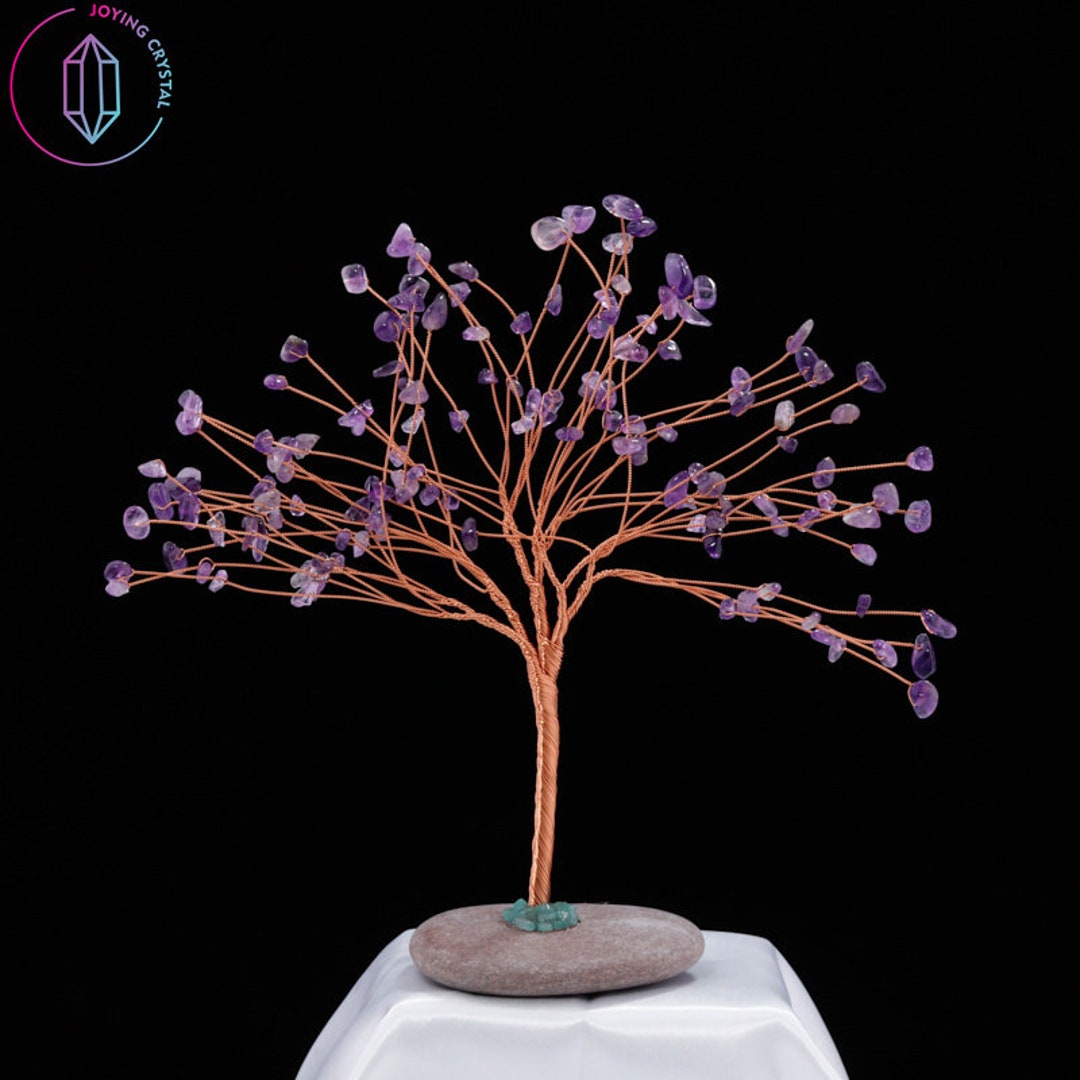 7.8-9inch Tall Quartz Crystal Money Tree Decor,feng Shui Crystal Tree ...