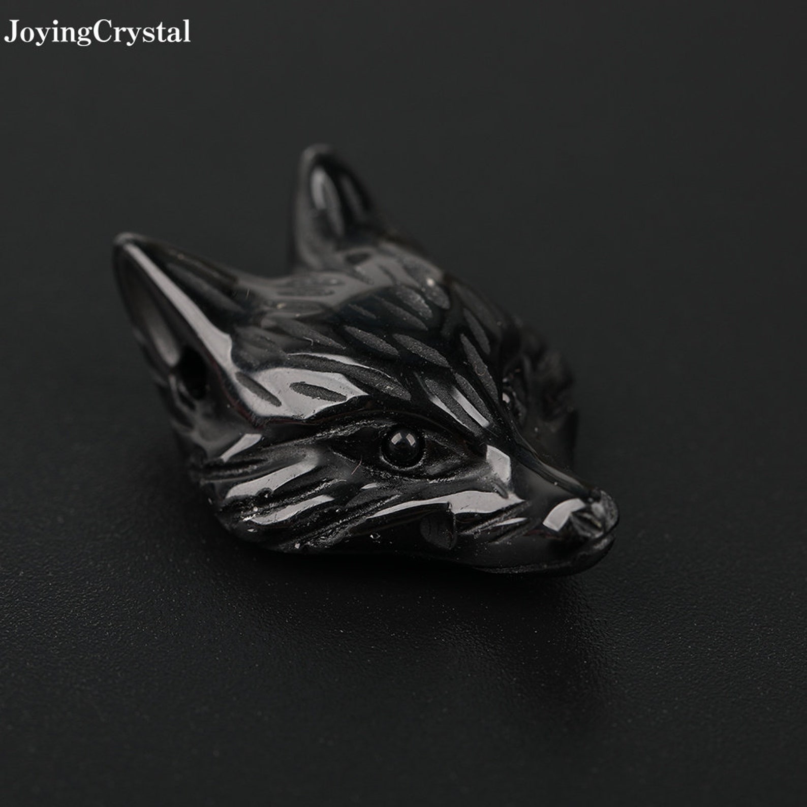 25x35mm Natural Stone Carved Fox Head Pendant for Necklace - Etsy