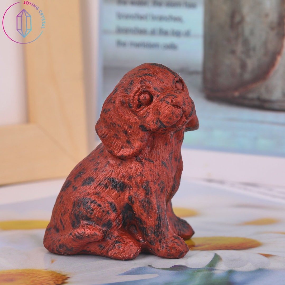 2.3inch,natural Gemstone Golden Retriever Carving,crystal Labrador Dog ...
