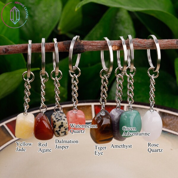 Gemstone Keychain - Etsy