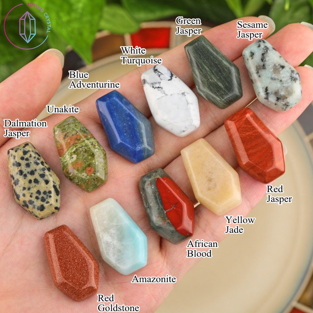 18x28mm Healing Crystal Coffin,gemstone Coffin,cabochon Coffin,coffin ...
