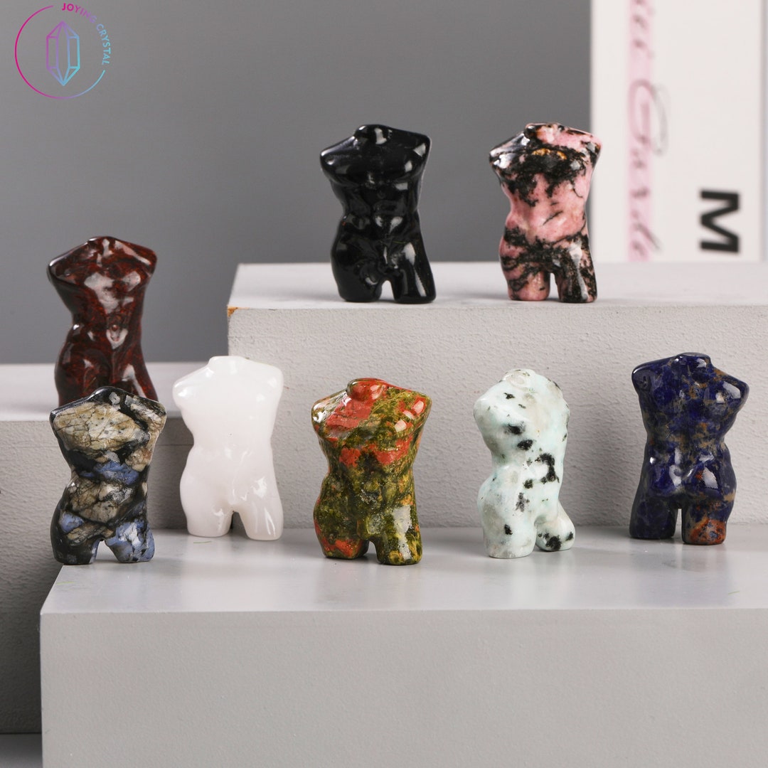 1.3inch Crystal Carving Body Male Model Gemstone Figurine for Man ...