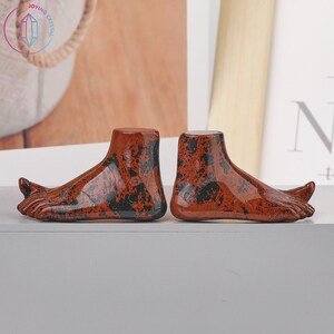 2 Inch,natural Crystal Feet Figurine,gemstone Foot Carving,quartz ...