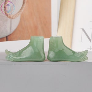 2 Inch,natural Crystal Feet Figurine,gemstone Foot Carving,quartz ...