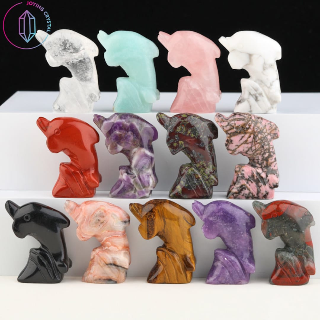 1.6inches,quartz Crystal Dolphin Carving,crystal Animal Sculpture ...