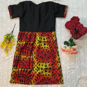 Polynesian / Tribal Island Design, Short Sleeves Midi Dress - Etsy