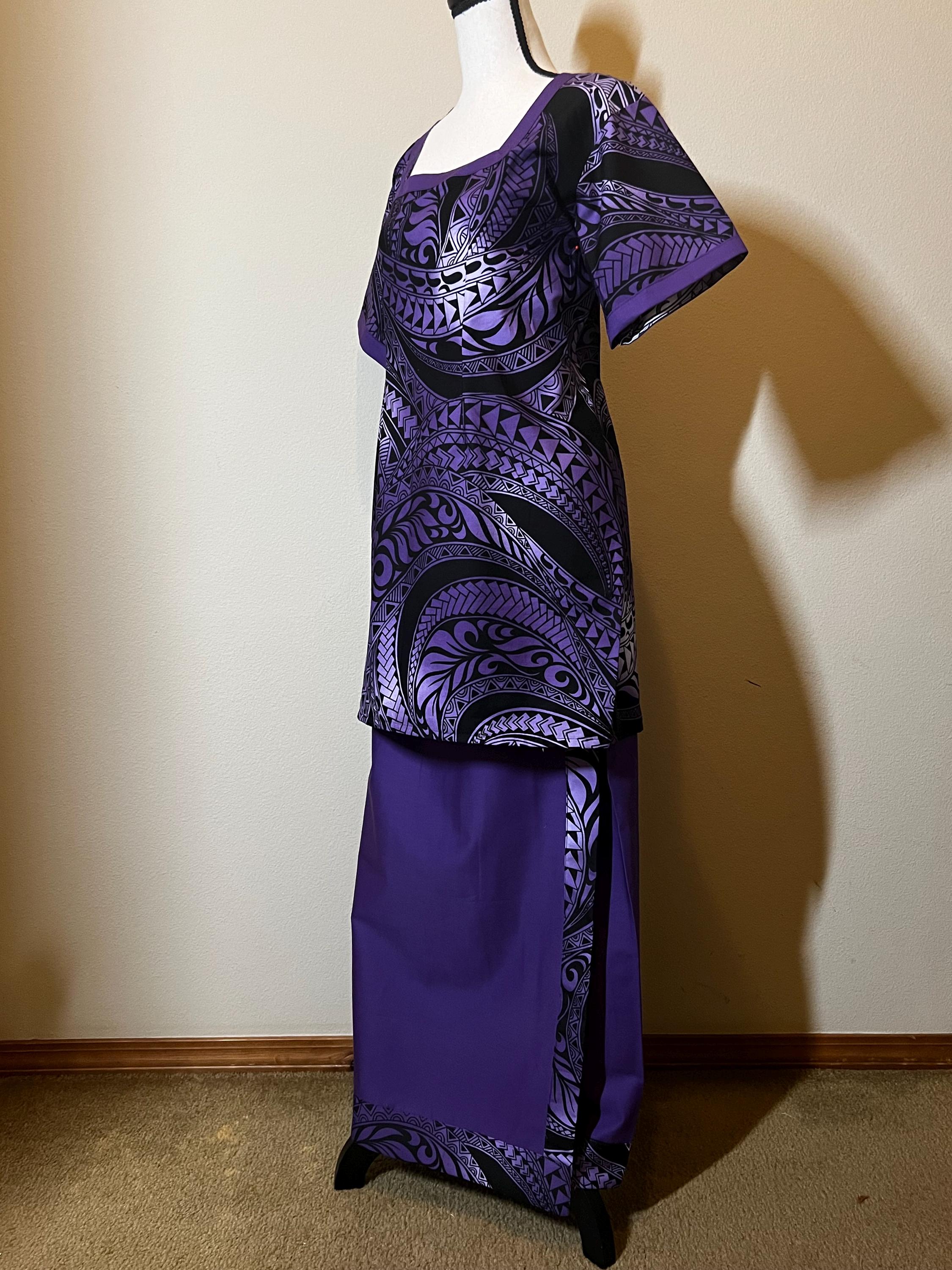 Puletasi, Polynesian / Tribal Island Design, Short Sleeves, Brand New ...