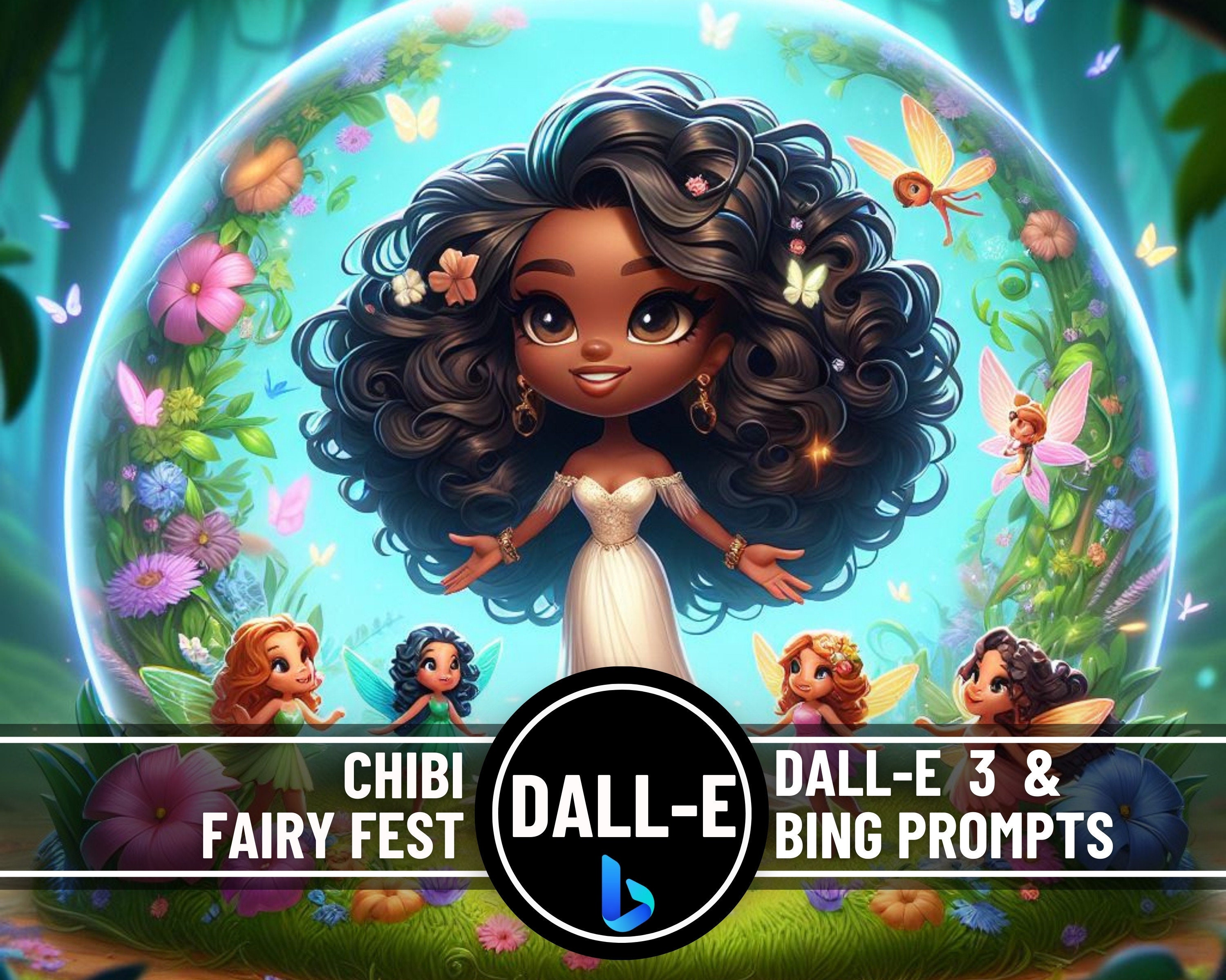 Chibi Fairy Fest: Colorful Forest Fairy Celebration Dall E Prompt Guide ...