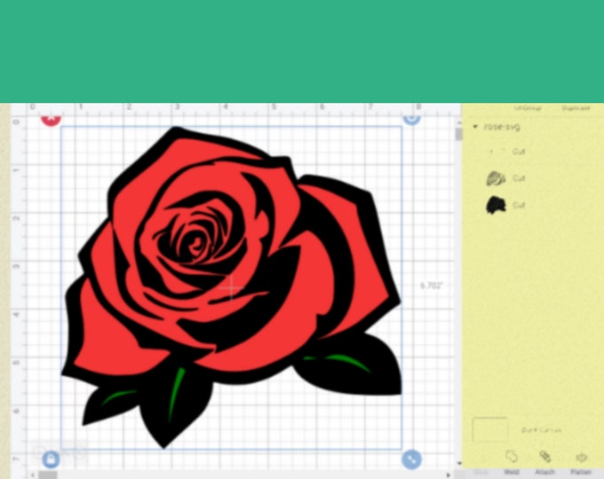 Rose SVG - Etsy