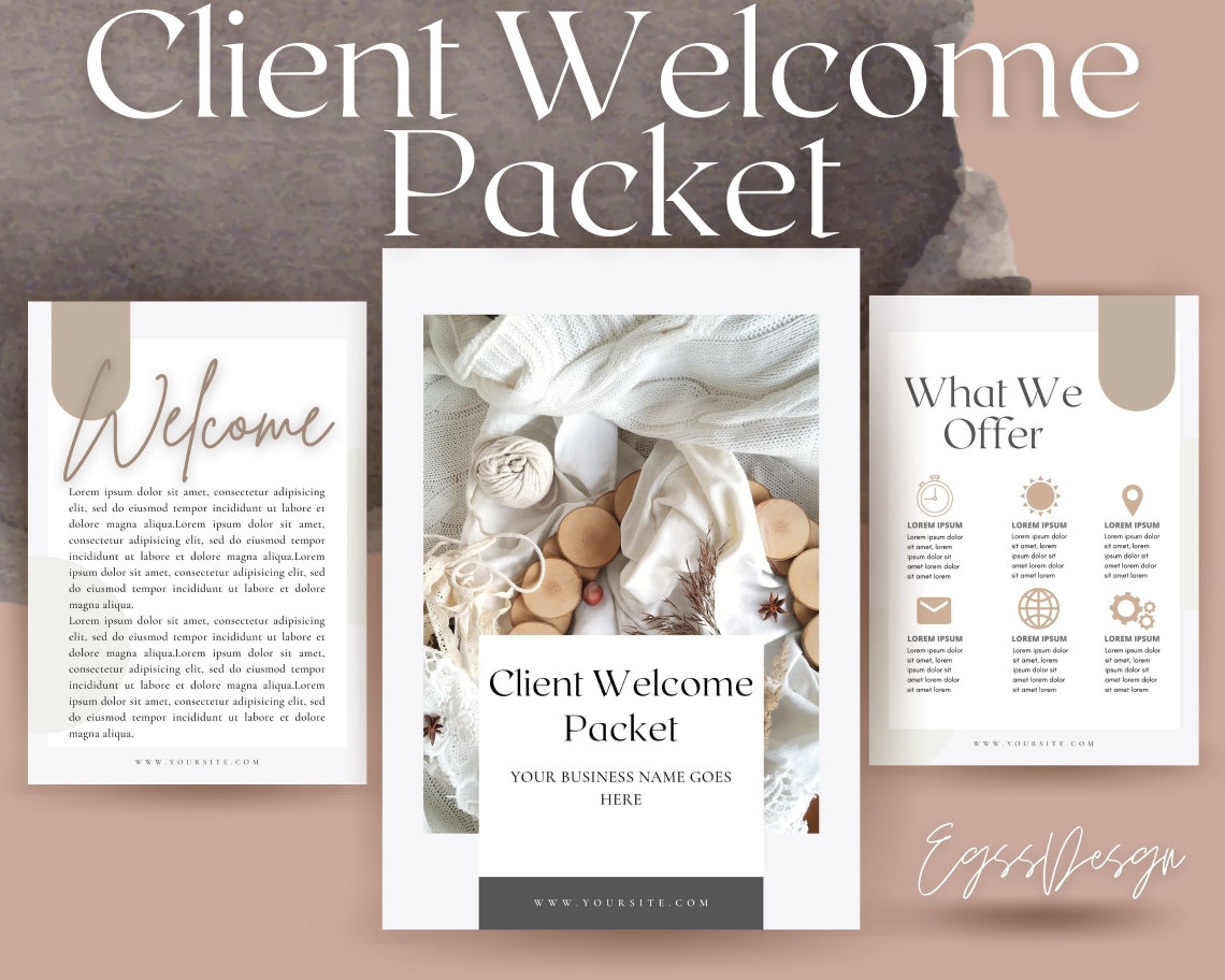 Client Welcome Client Welcome Packet Client Welcome Packet - Etsy