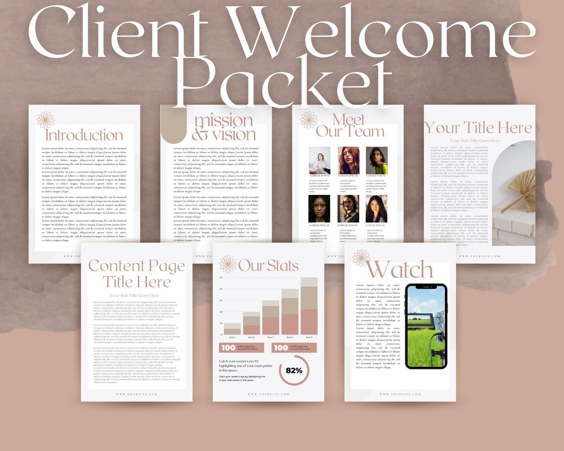 Client Welcome Client Welcome Packet Client Welcome Packet - Etsy