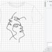 Line Art Svg, Line Drawing Svg for Cricut, Line Art Face Svg Files for ...
