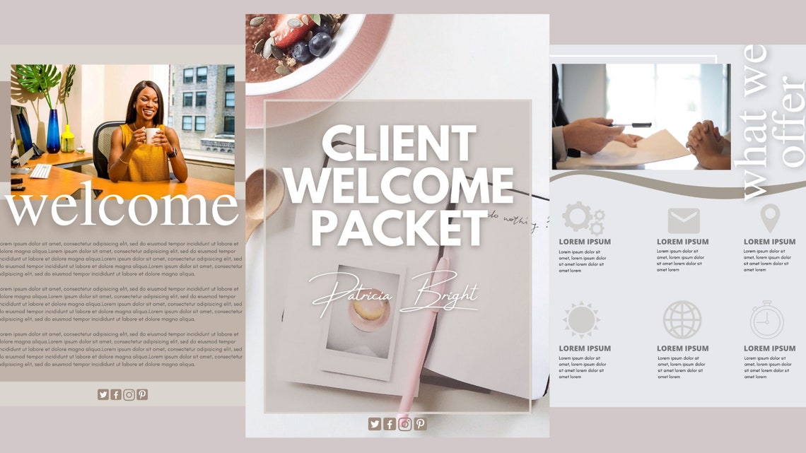 Client Welcome Kit, Client Welcome Packet, New Client Welcome Packet ...