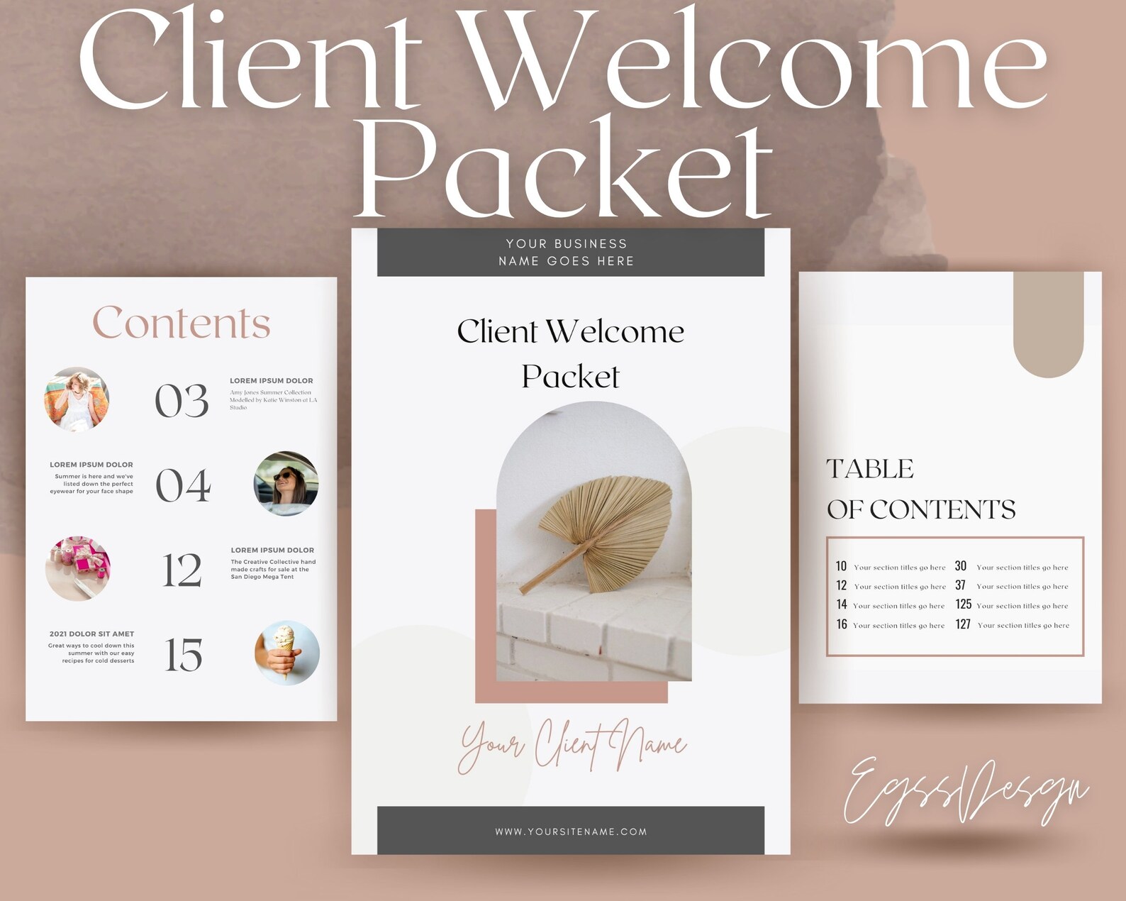Client Welcome Client welcome packet Client Welcome Packet | Etsy