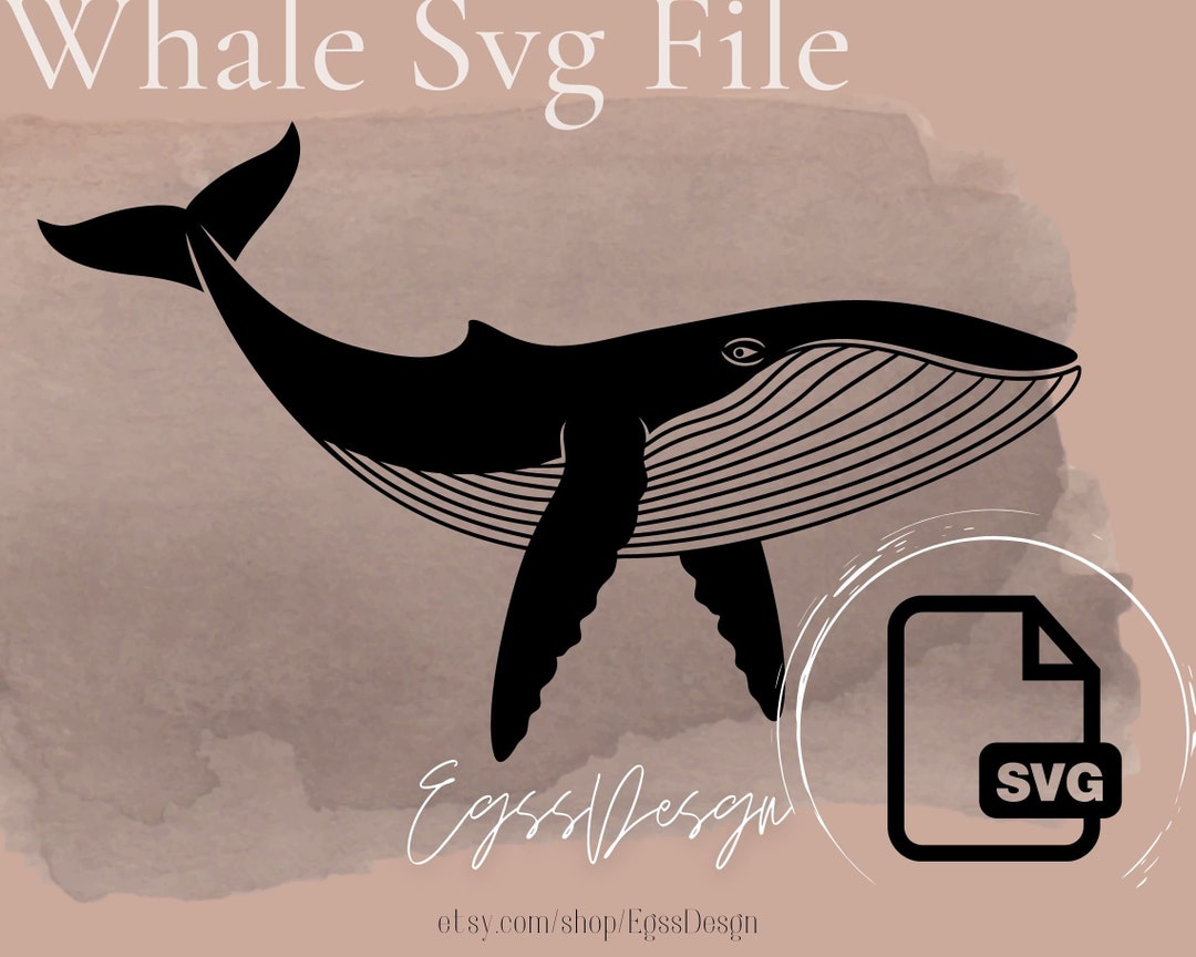 Whale SVG File: Cricut & Silhouette (digital Download) - Etsy