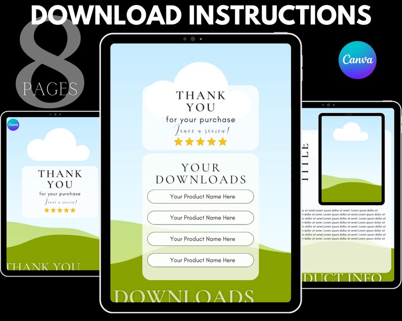 Digital Download Guide: Boost Your Digital Store With Canva-compatible ...